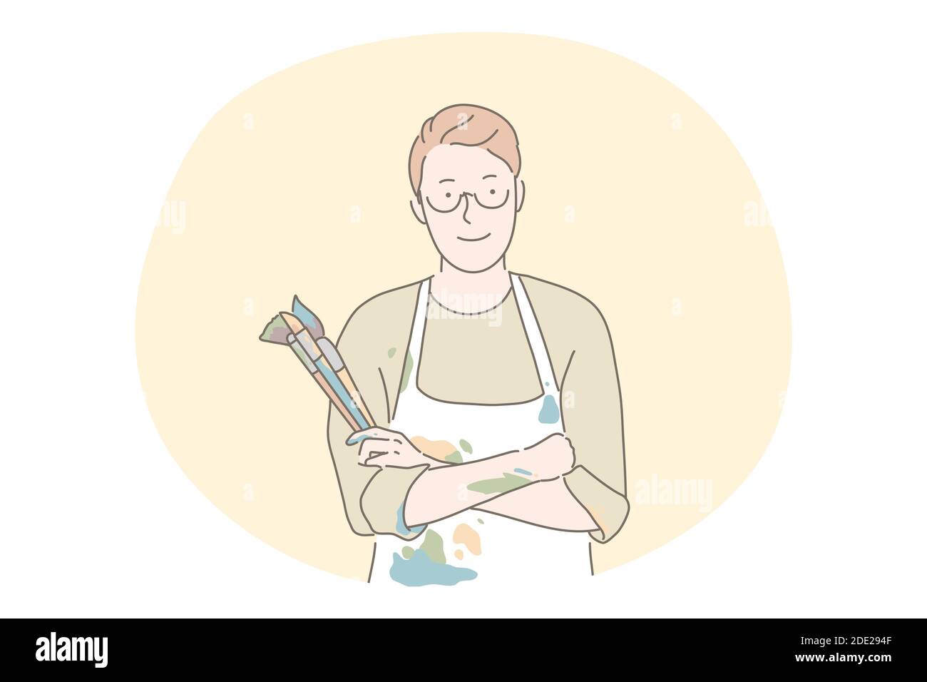 Artist, painter, artwork, drawing concept Stock Vector Image & Art - Alamy