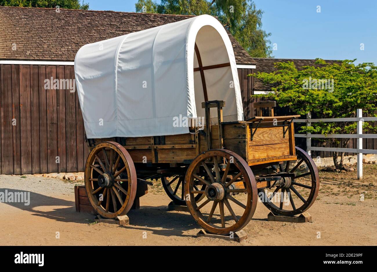 SAN DIEGO, AMERICA - APRIL 23, 2014:Wild west cart in old town San ...