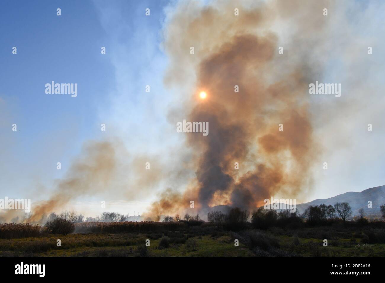 Wildfire sun hi-res stock photography and images - Alamy