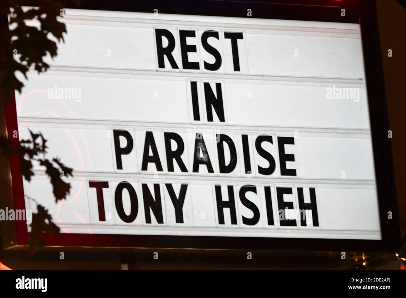 **FILE PHOTO** Former Zappos CEO Tony Hsieh, Has Passed Away at 46. Las ...