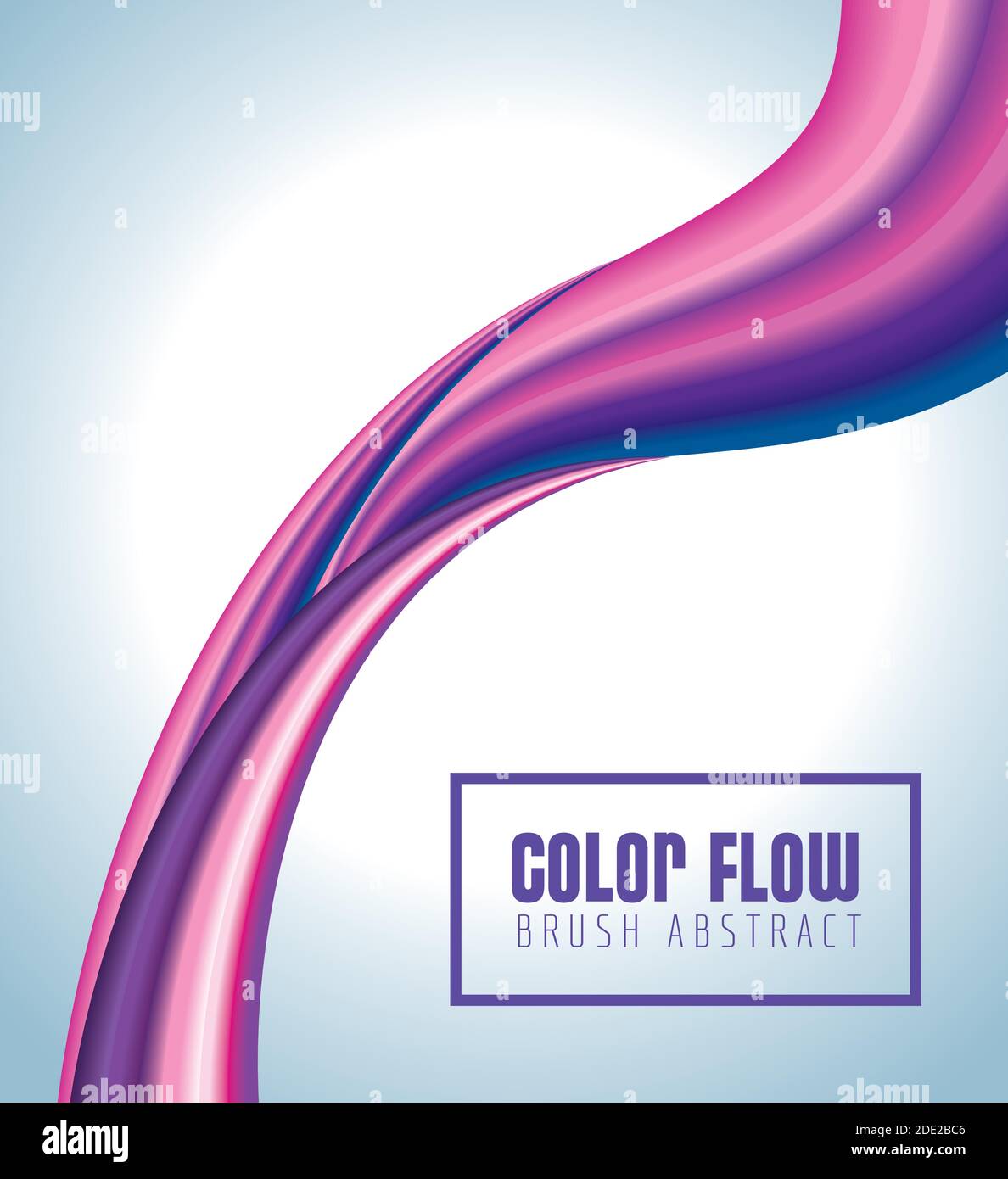 purple color flow poster with square frame in gray background Stock ...