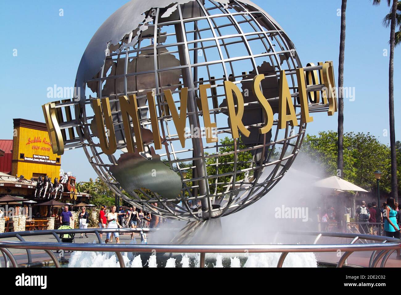 Close up view of Universal Studios Hollywood in Los Angeles. USA Stock ...