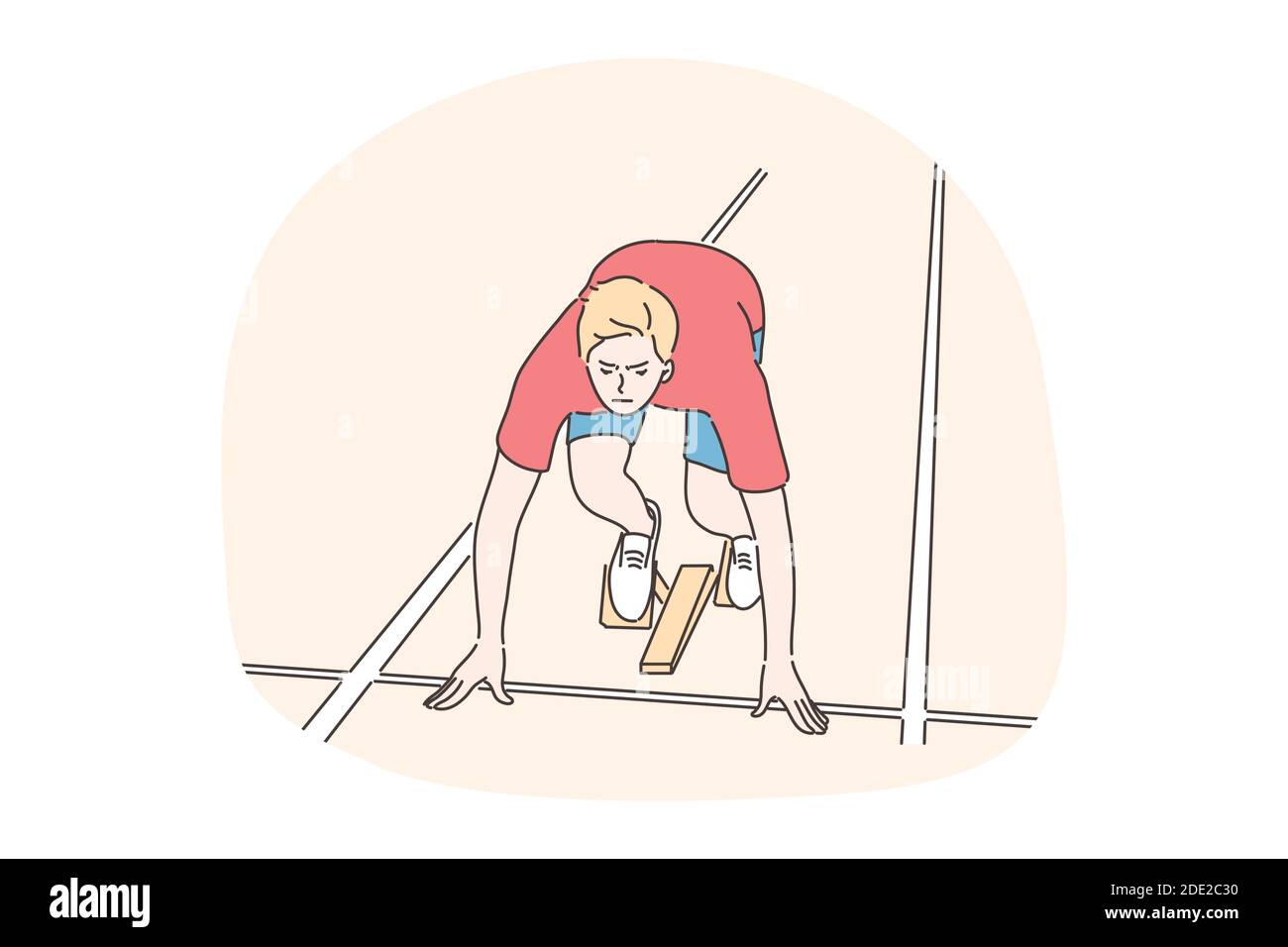 Short distance runner Stock Vector Images - Alamy