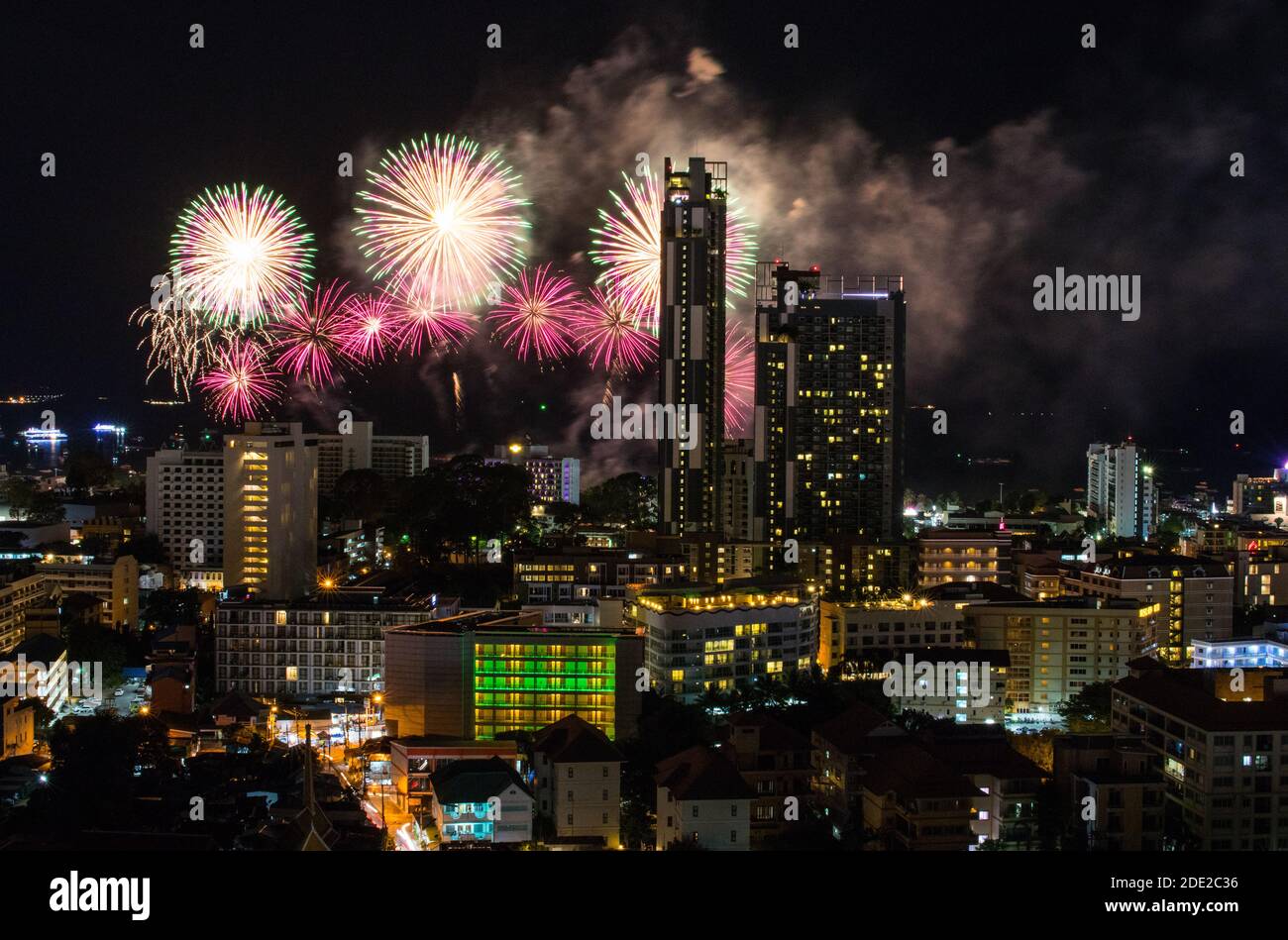 firework festival in Pattaya Thailand Asia Stock Photo - Alamy