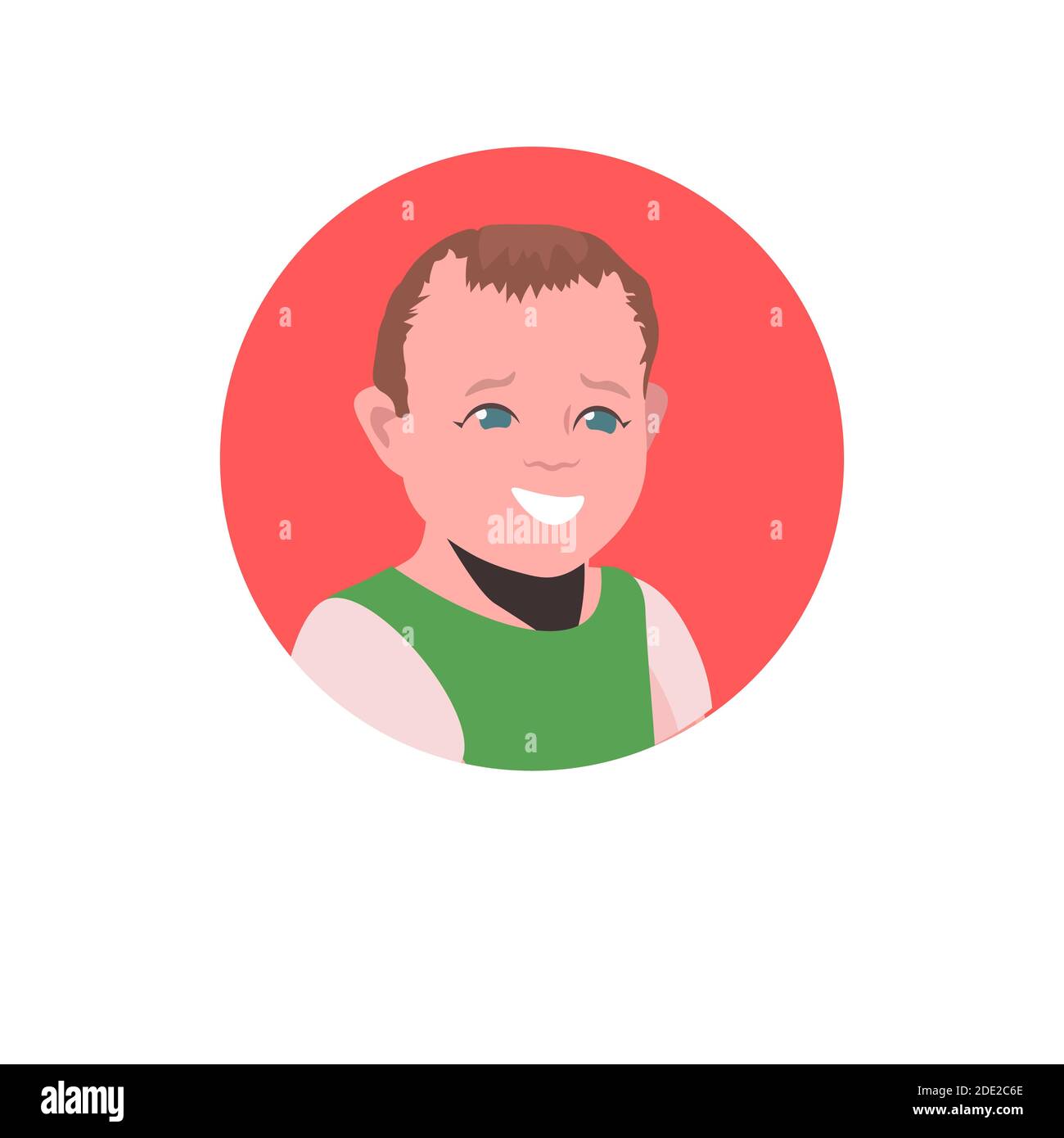 boy face avatar little child male cartoon character portrait vector ...