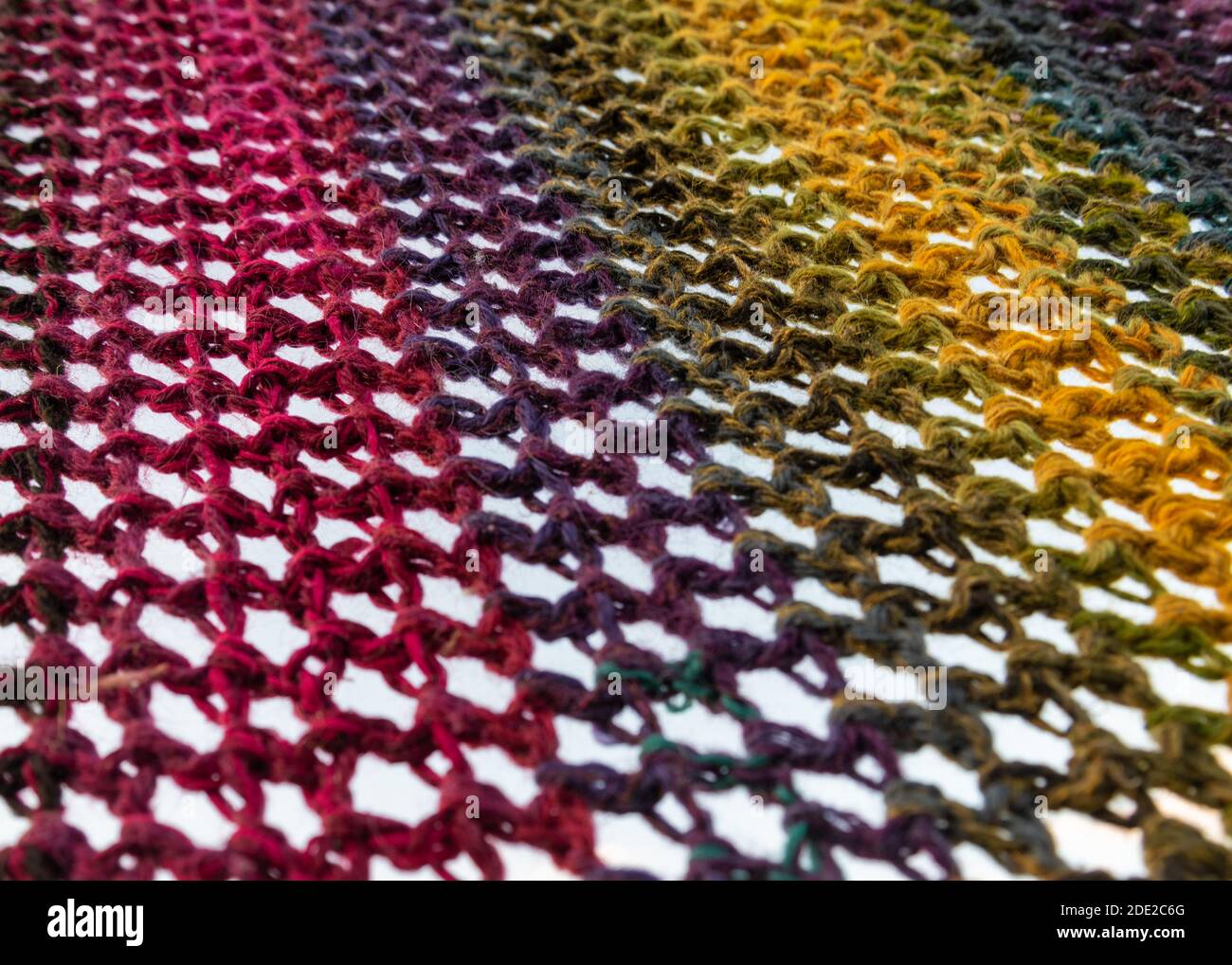 Surface of multi colored blanket Stock Photo - Alamy