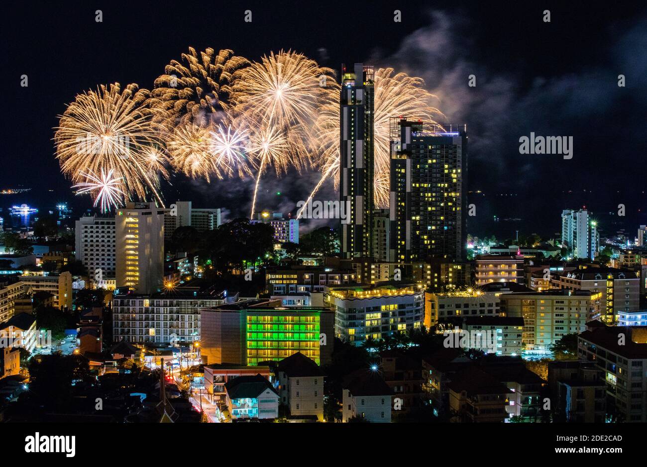 firework festival in Pattaya Thailand Asia Stock Photo - Alamy