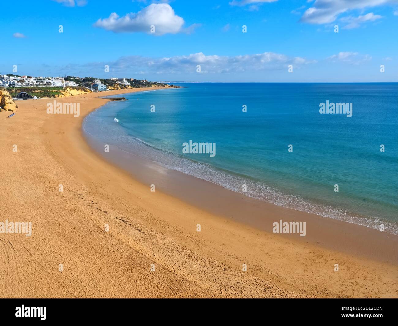 Beautiful panorama of Albufeira at the Algarve coast of Portugal Stock ...