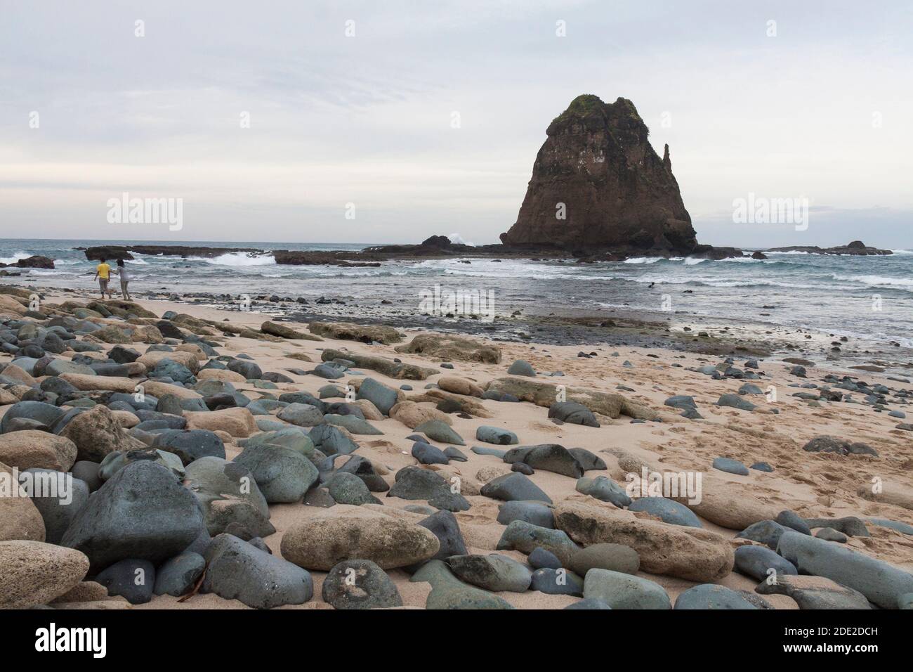 Papuma beach is one of the tourist destinations in Jember, East Java ...