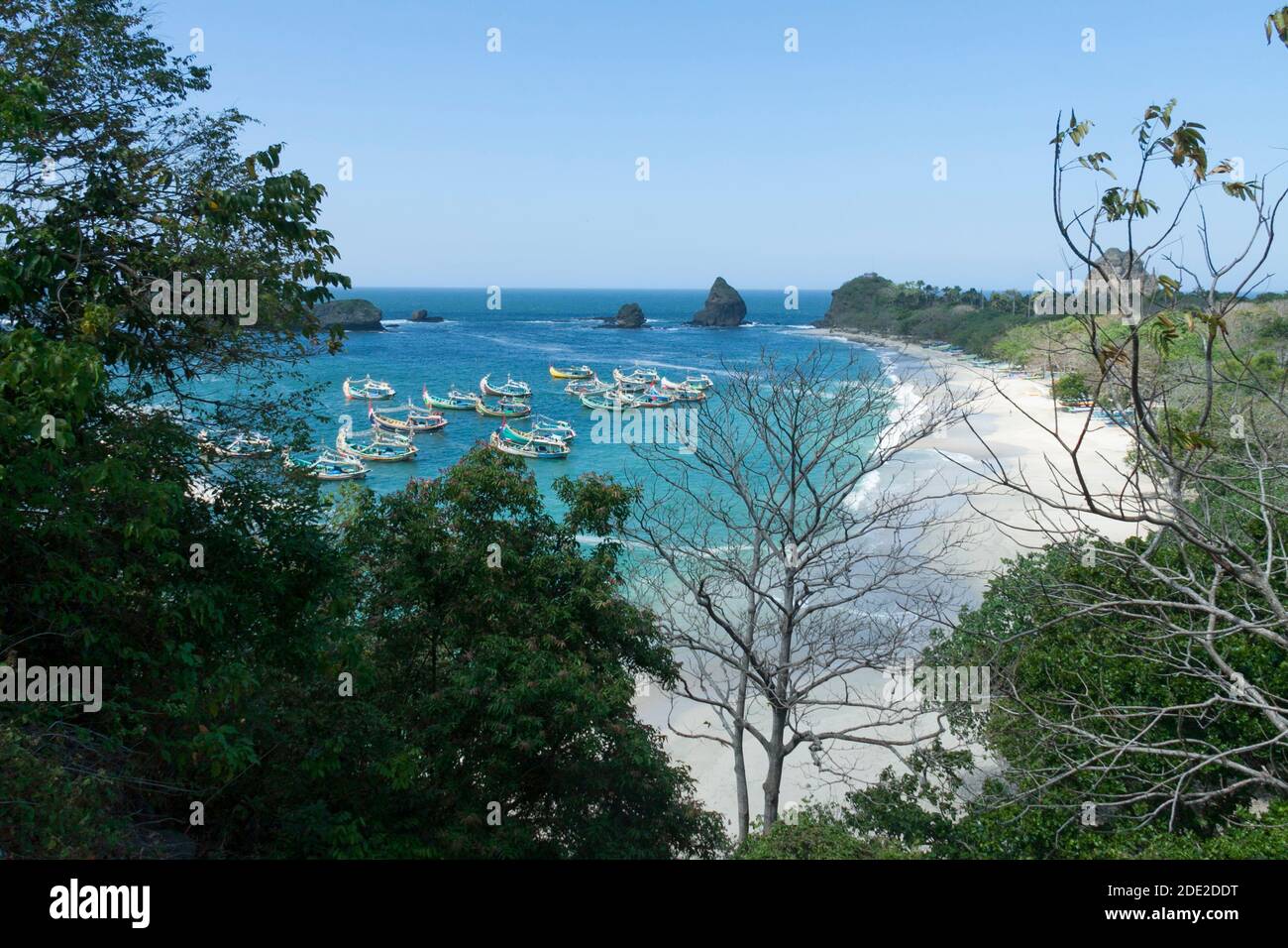 Papuma beach is one of the tourist destinations in Jember, East Java ...