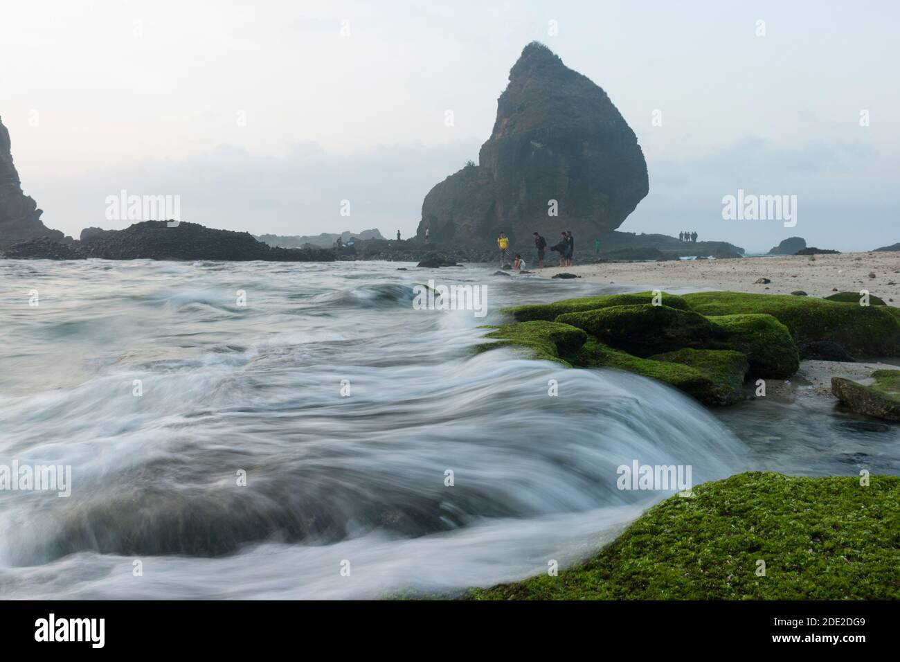 Papuma beach is one of the tourist destinations in Jember, East Java ...