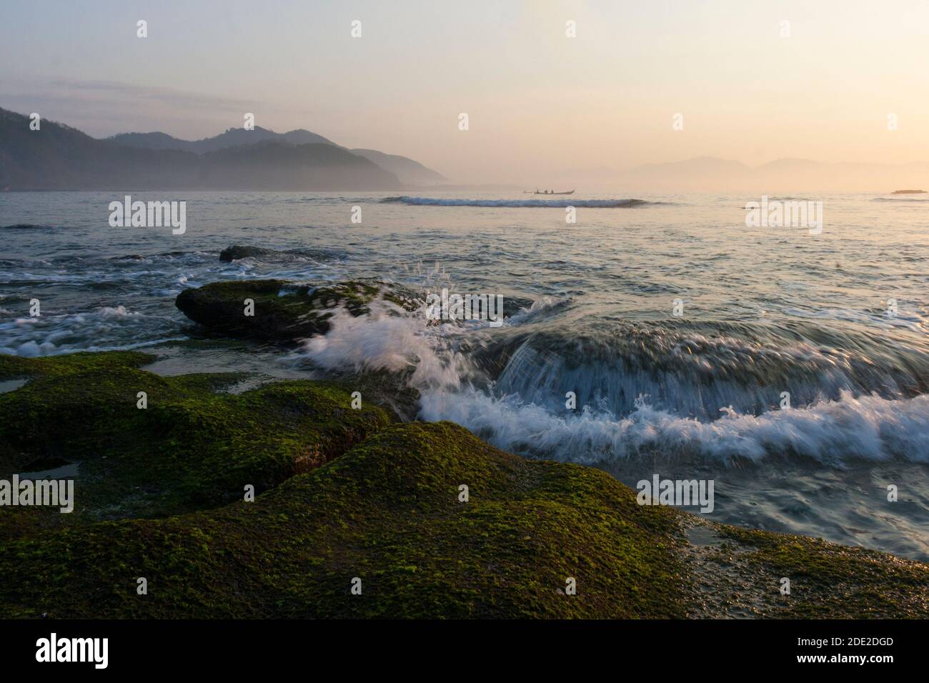 Papuma beach is one of the tourist destinations in Jember, East Java ...