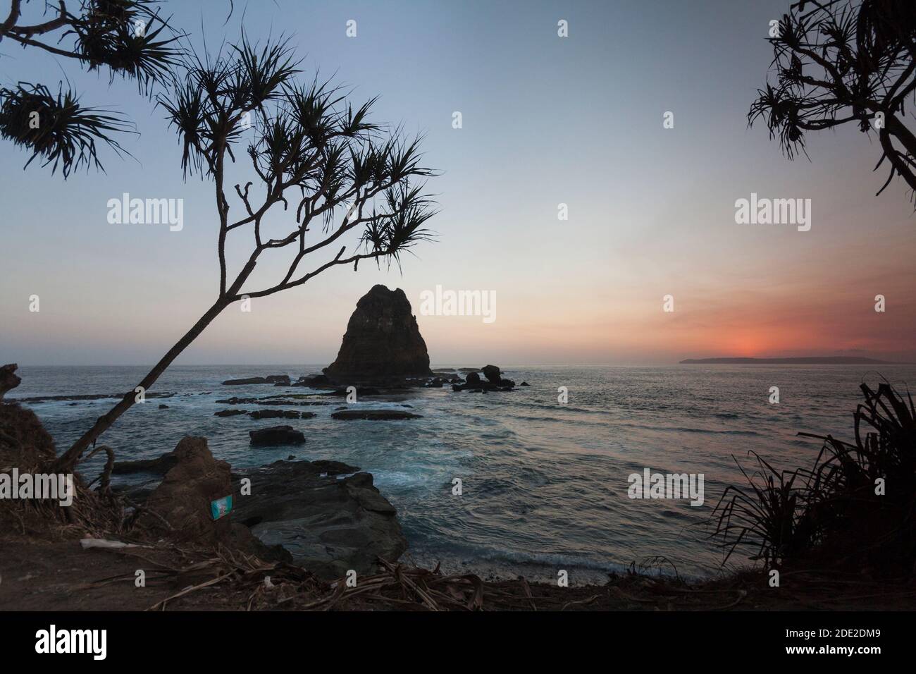 Papuma beach is one of the tourist destinations in Jember, East Java ...