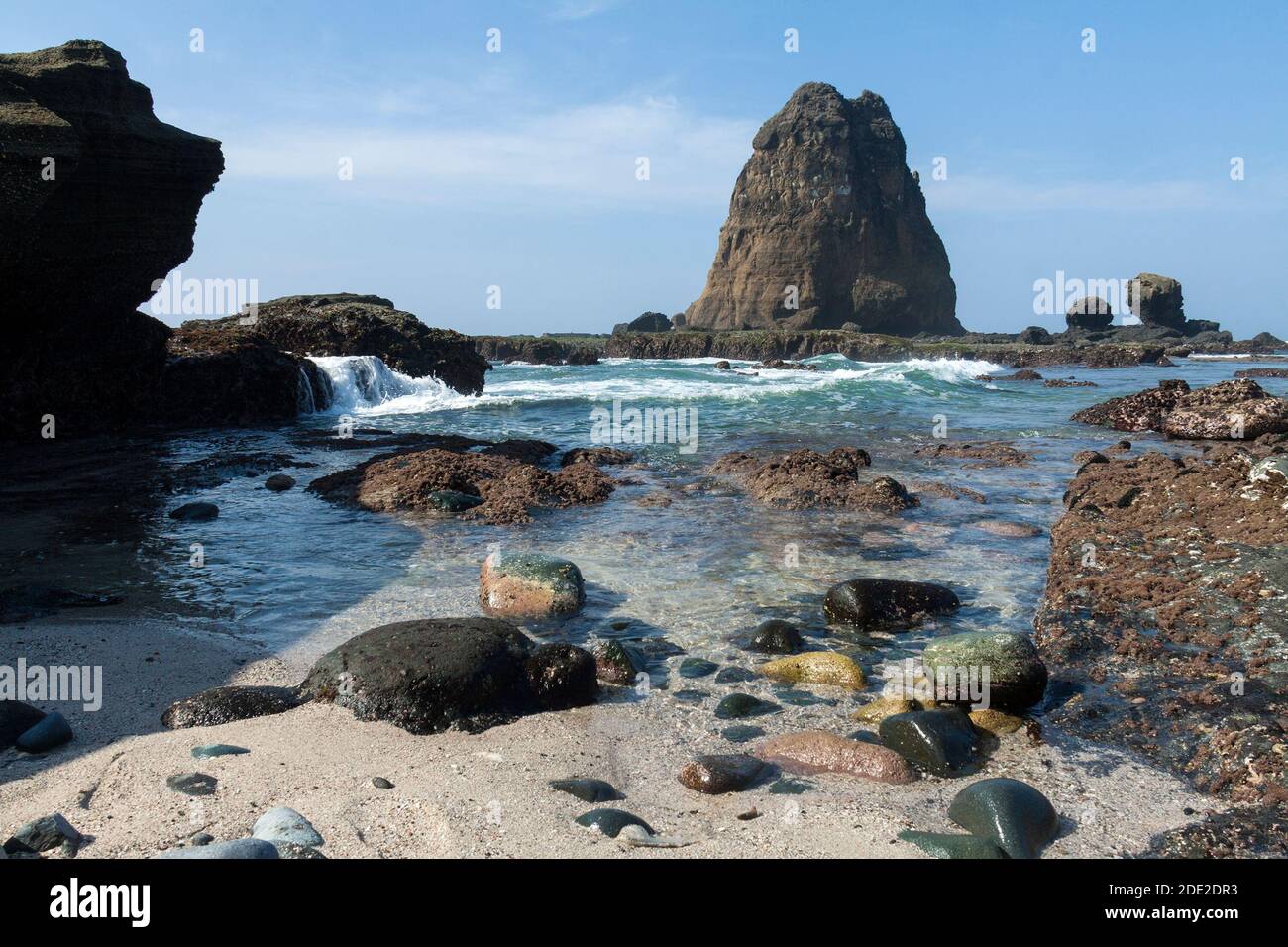 Papuma beach is one of the tourist destinations in Jember, East Java ...