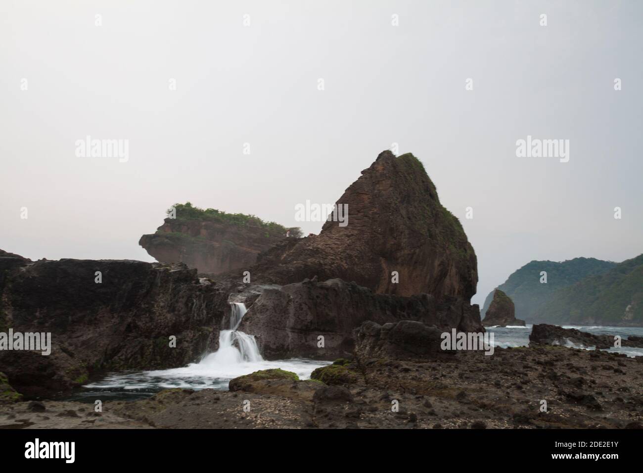 Papuma beach is one of the tourist destinations in Jember, East Java ...