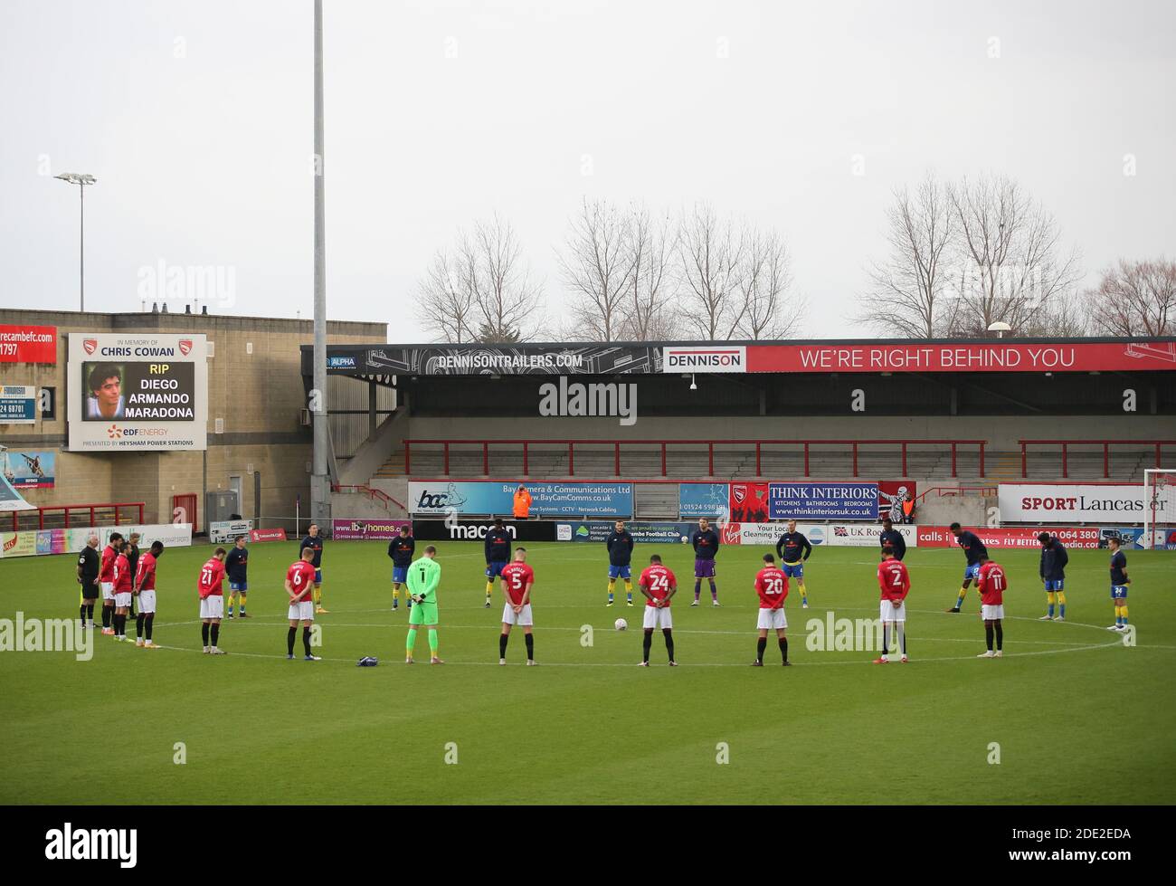 Morecambe mazuma stadium general view hi-res stock photography and ...