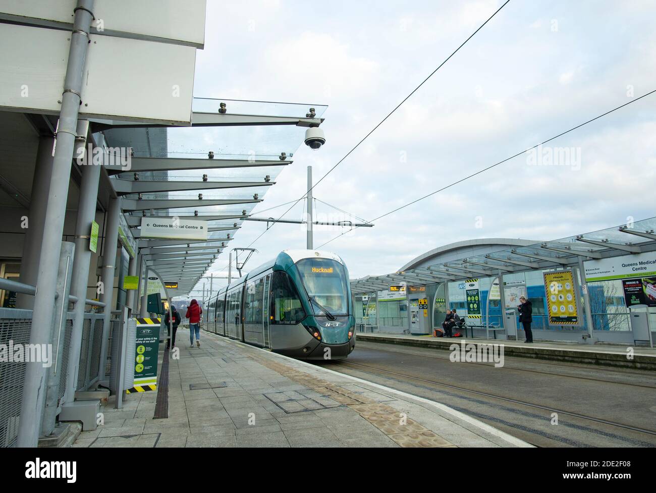 Modern tram and platforms Stock Photo - Alamy
