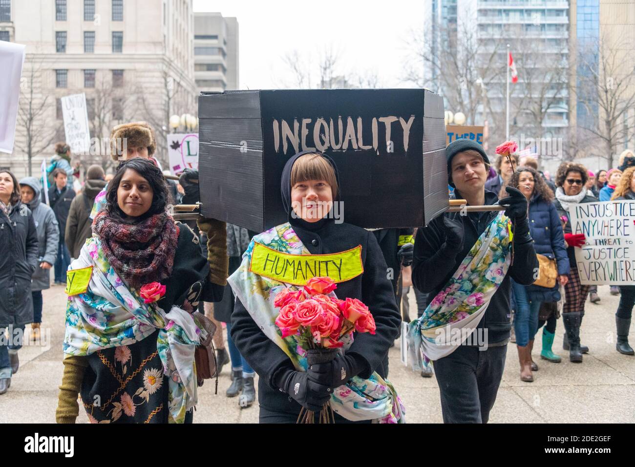 Canada women march hi-res stock photography and images - Alamy