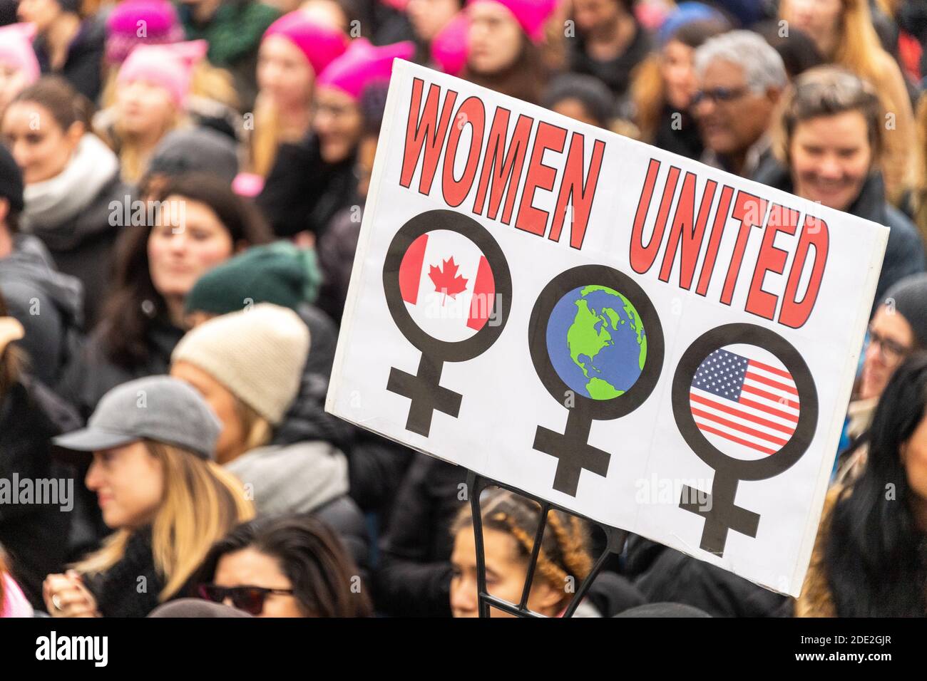 Women's March in Toronto, Canada-January 21, 2017 Stock Photo - Alamy