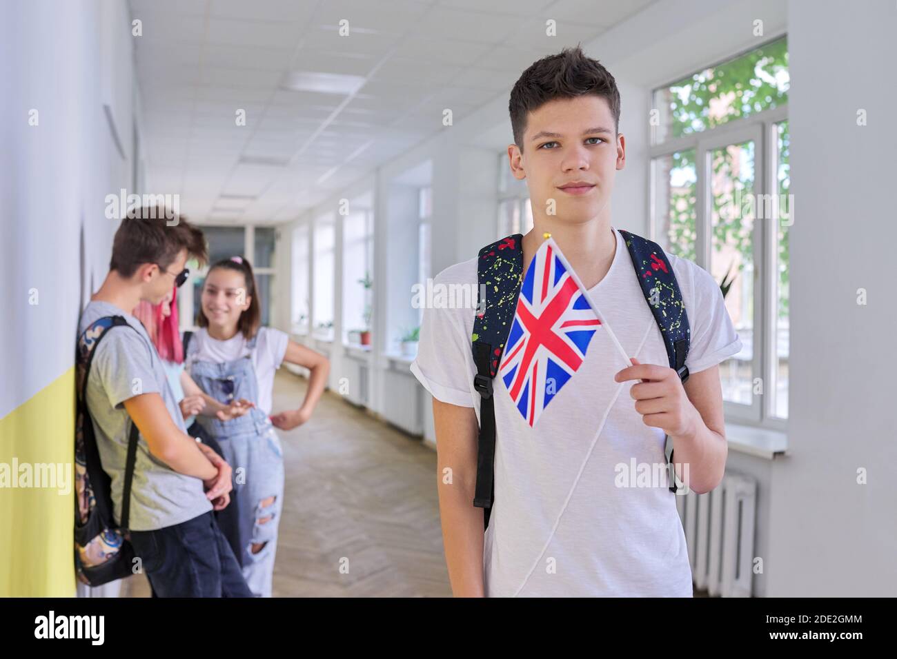 Portrait white british teen boy hi-res stock photography and images - Alamy