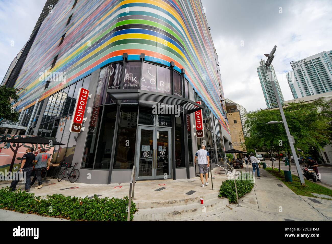 MIAMI, FL, USA - NOVEMBER 27, 2020: Photo Chipotle Restaurant Brickell ...