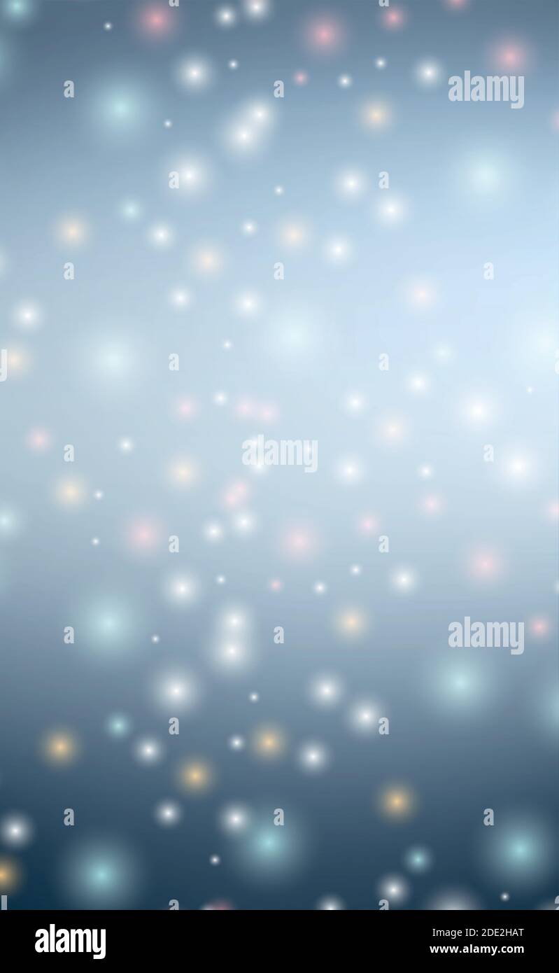 Abstract blue blurred background with bokeh effect - illustration Stock ...