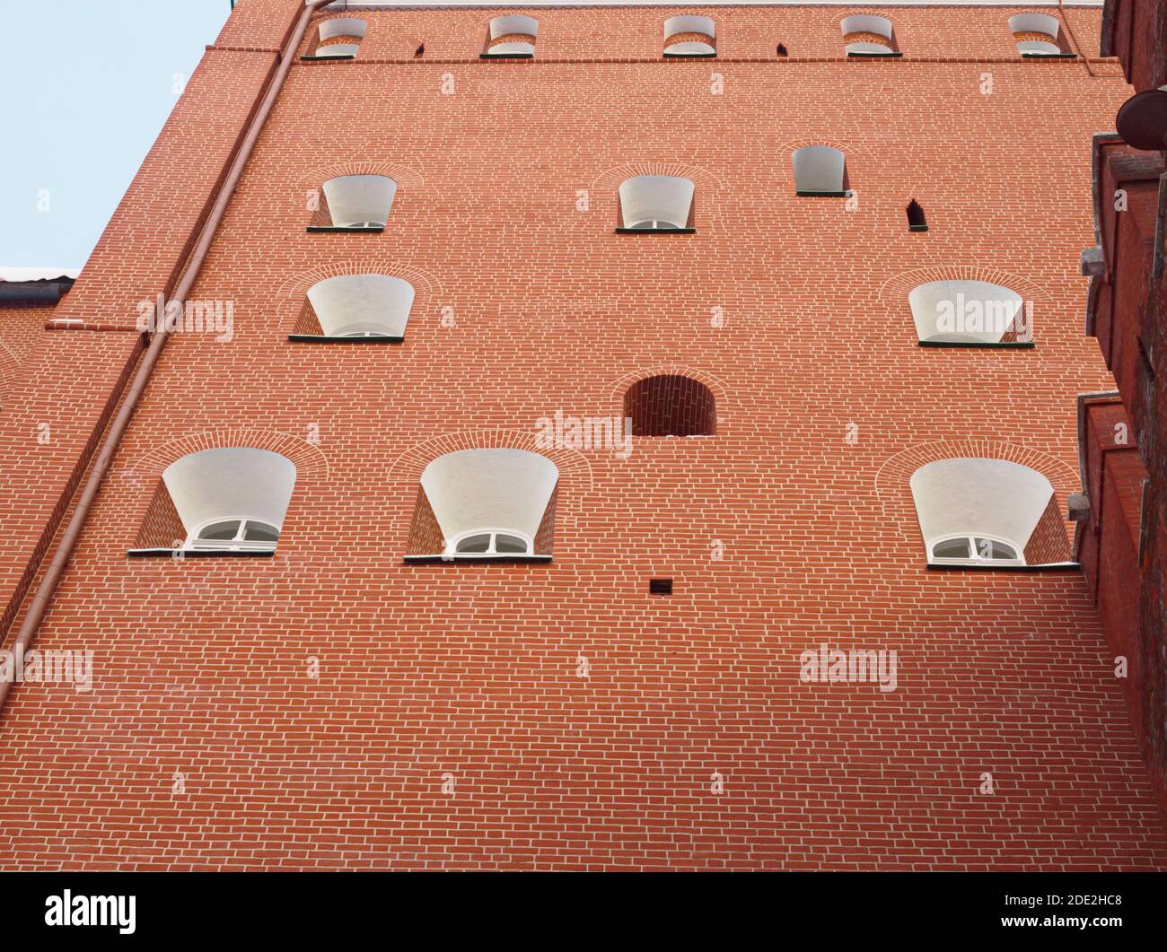 Moscow Kremlin wall windows, Russia Stock Photo - Alamy