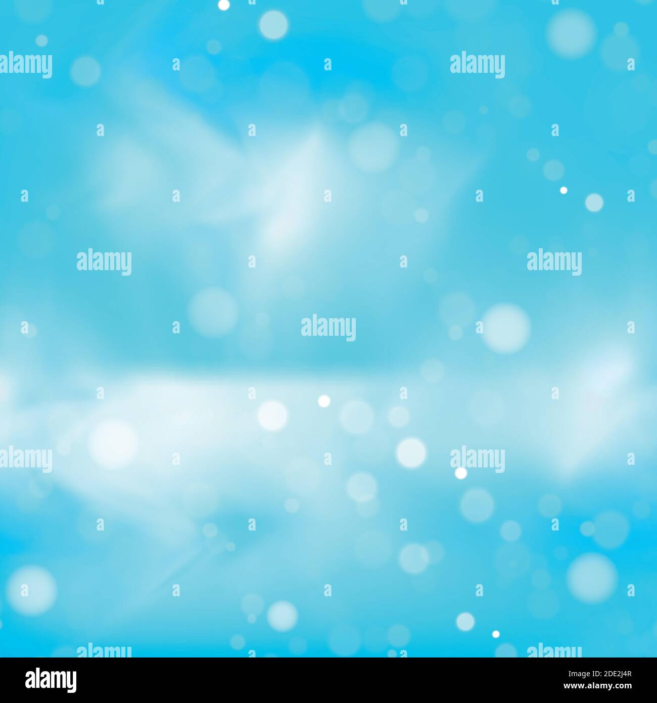 Abstract blue blurred background with bokeh effect - illustration Stock ...