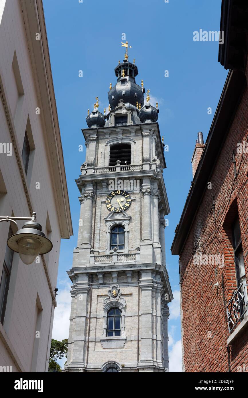 The Belfry in Mons, Belgium Stock Photo - Alamy