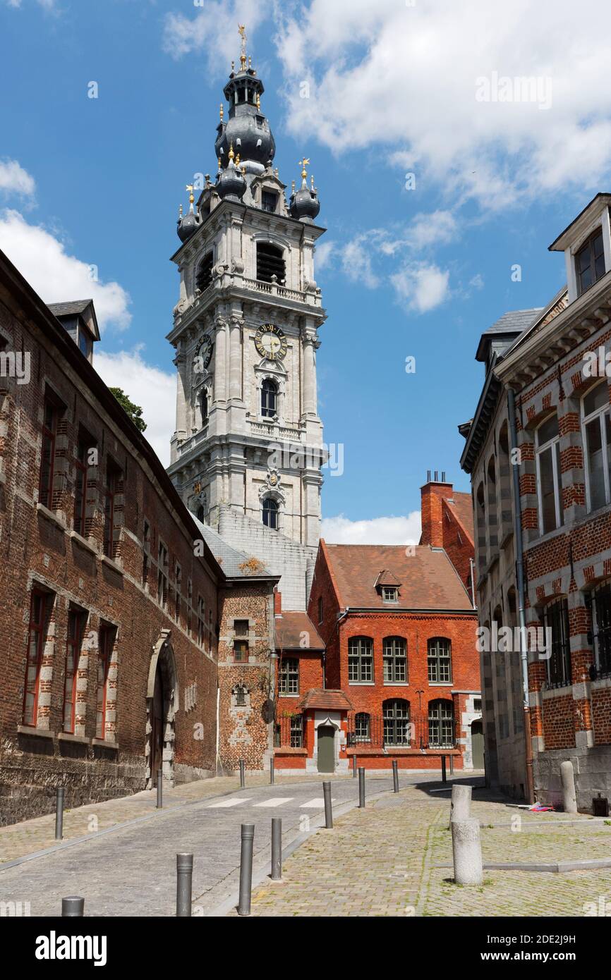 The Belfry in Mons, Belgium Stock Photo - Alamy