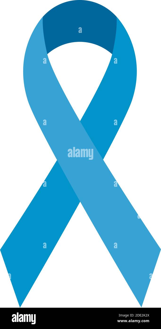 blue ribbon campaign isolated icon Stock Vector Image & Art - Alamy