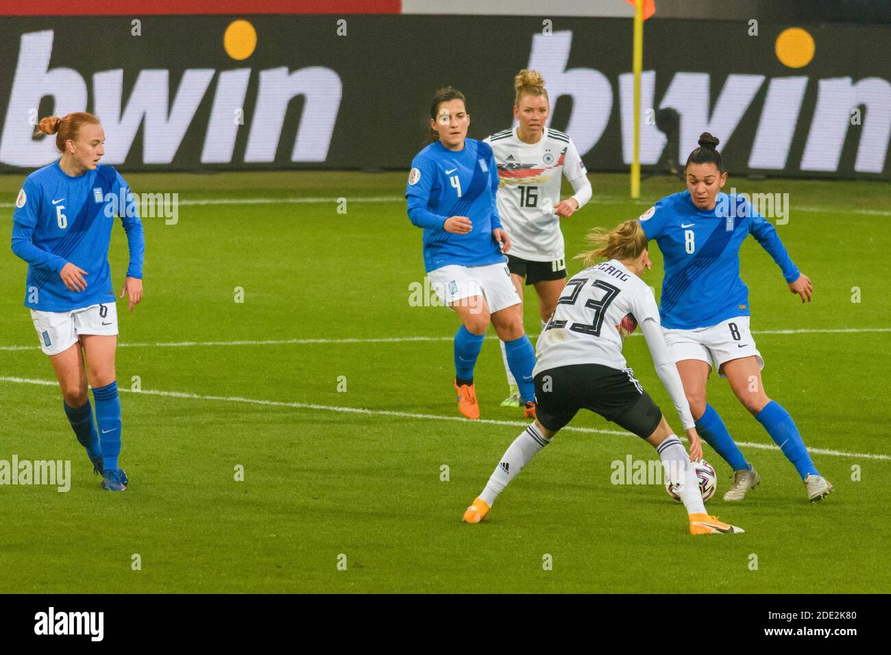 General scene with Laura Freigang (#23 Germany) and Danai-Eleni Sidira ...