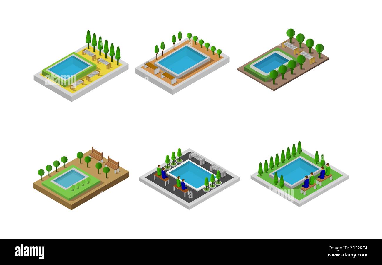 Woman luxury swimming pool Stock Vector Images - Alamy