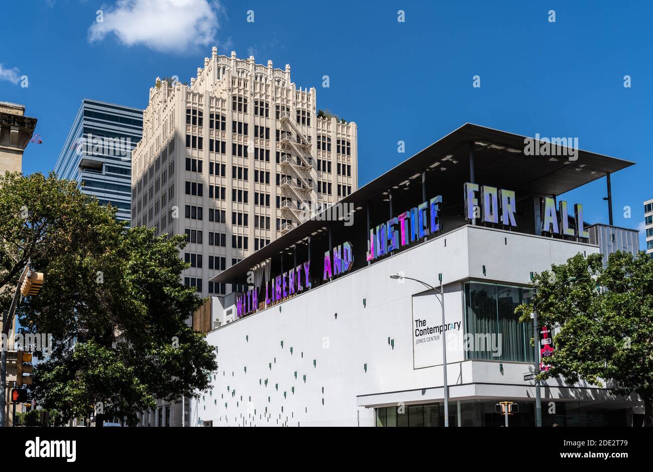 modern buildings, downtown austin Stock Photo - Alamy