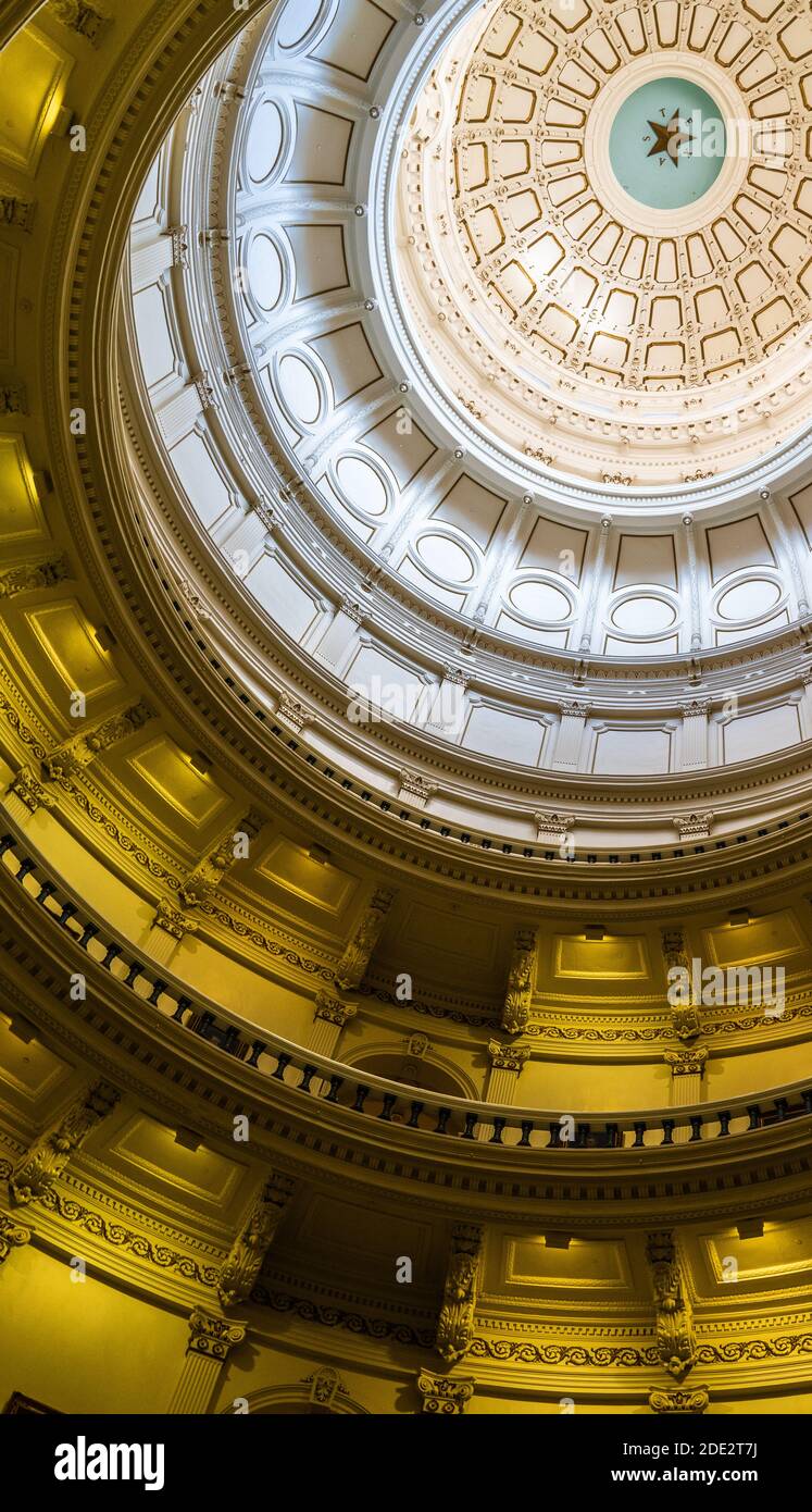 interior of the dome, texas state capitol Stock Photo - Alamy