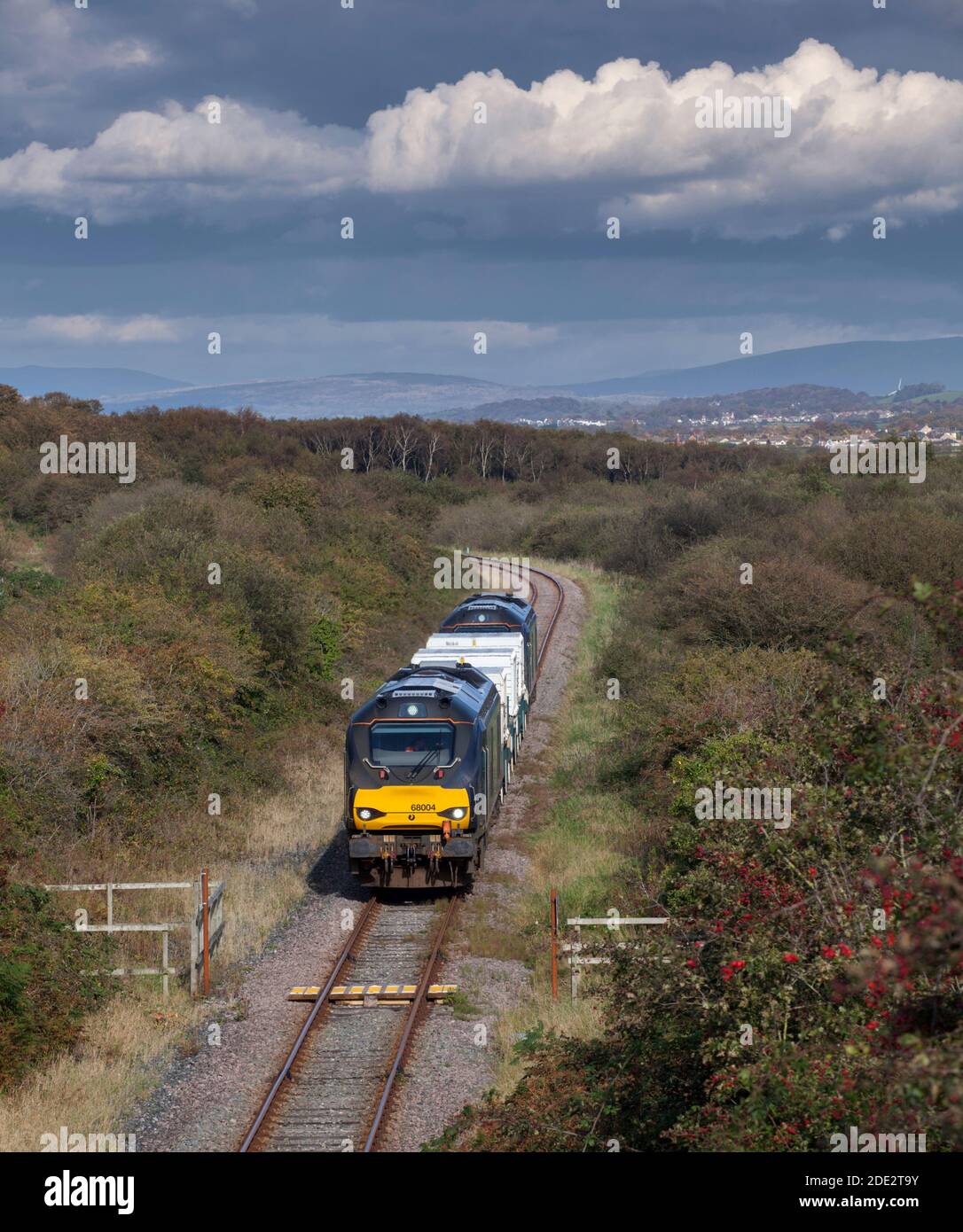Direct rail Services Class 68 locomotive 68004 on the Heysham branch ...