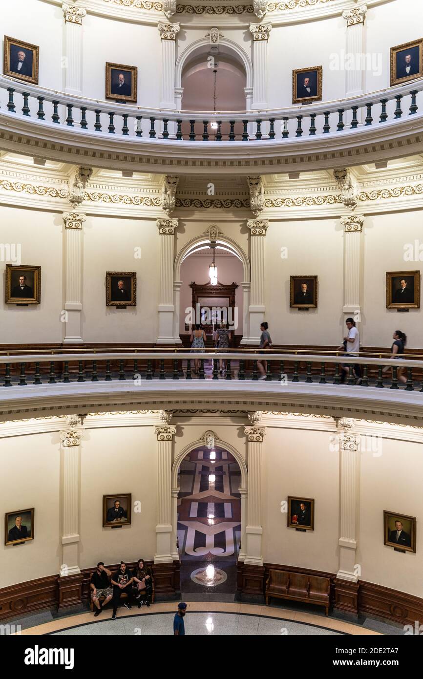 portraits of the texas state governors, state capitol, austin Stock ...