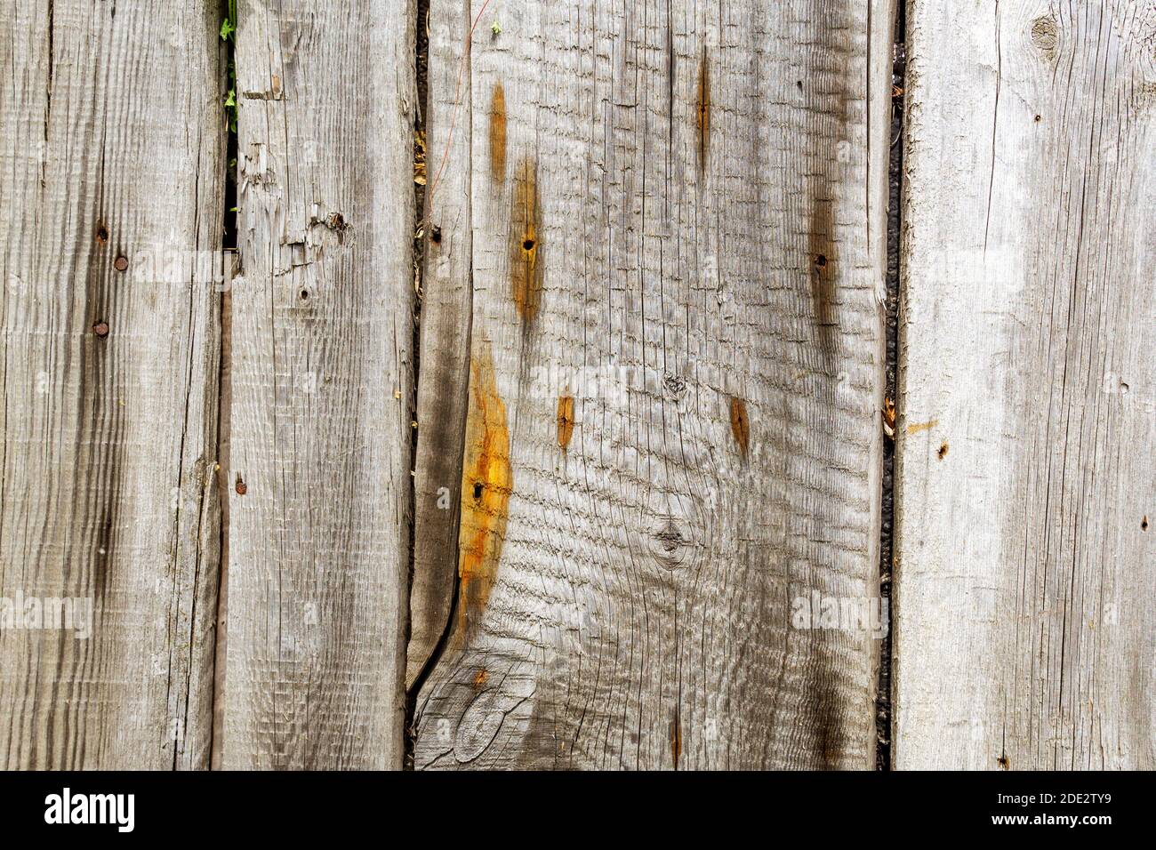 Brown wooden old scratched Board with knots. Wooden horizontal board ...