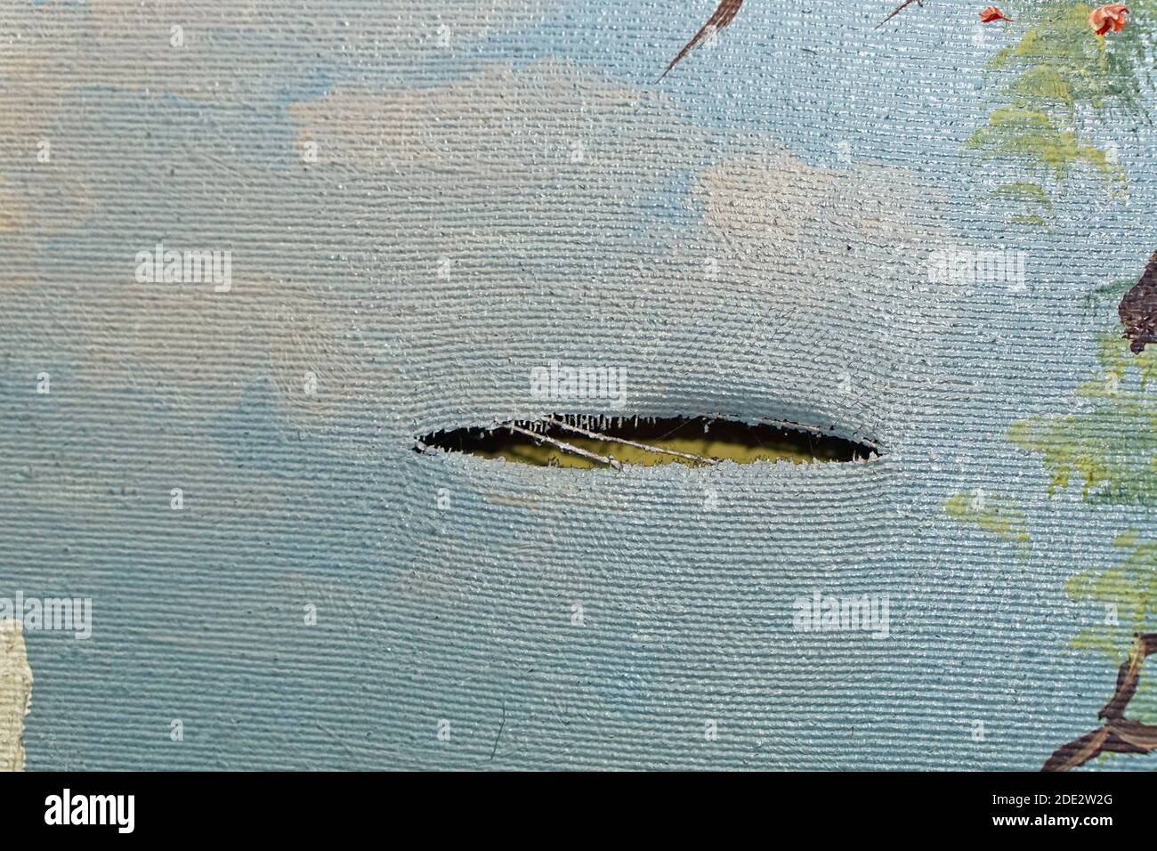 Ripped canvas hi-res stock photography and images - Alamy