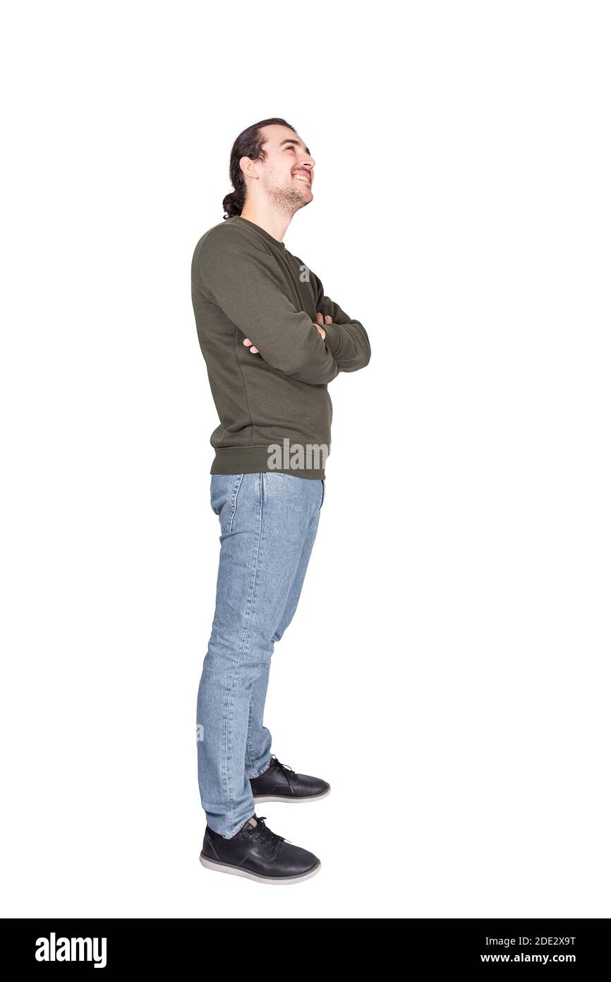 Full length man arms by side on white Cut Out Stock Images & Pictures ...