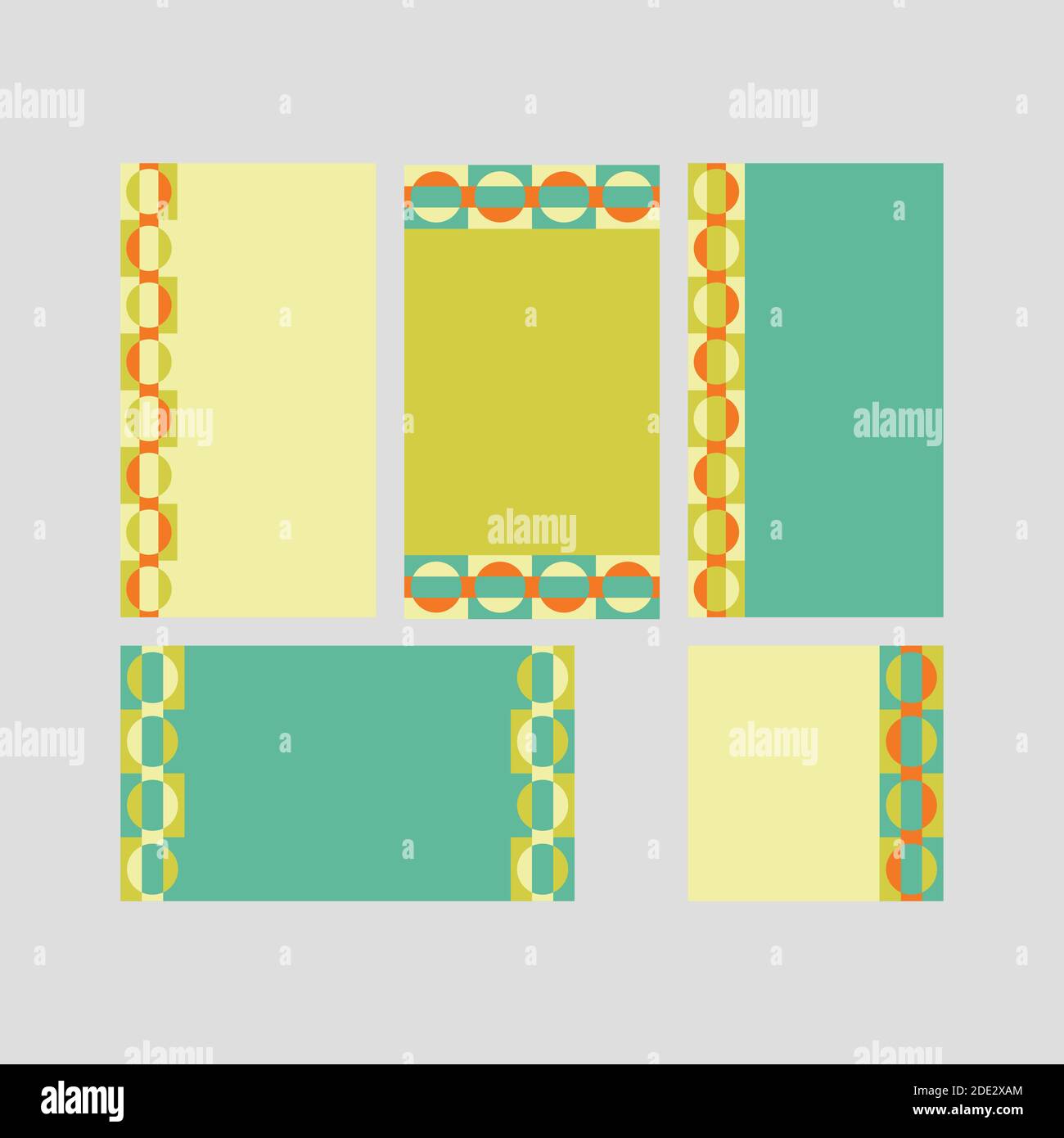 Modern decorative vector frames. Editable design templates for web ...