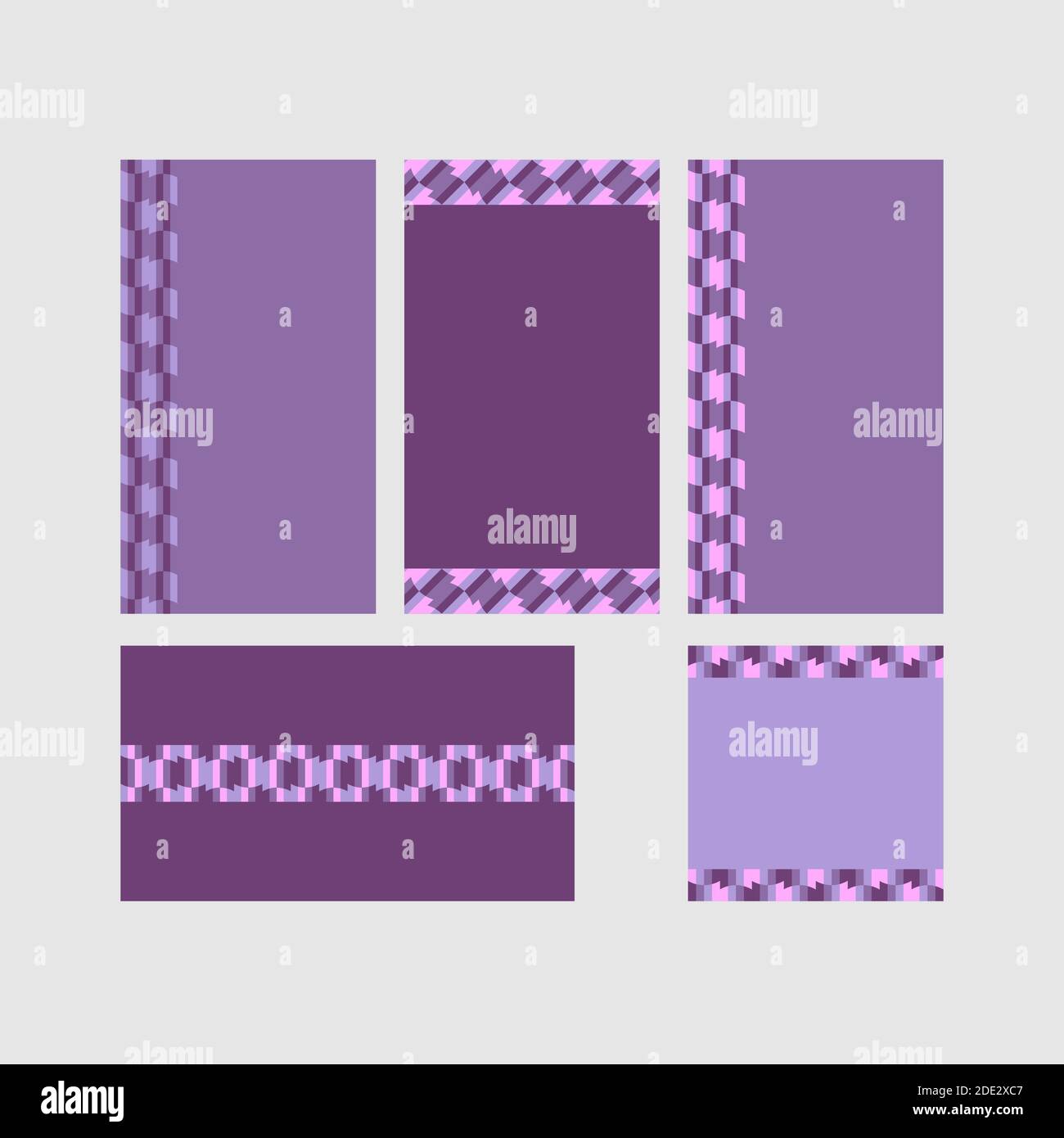 Modern decorative vector frames. Editable design templates for web ...