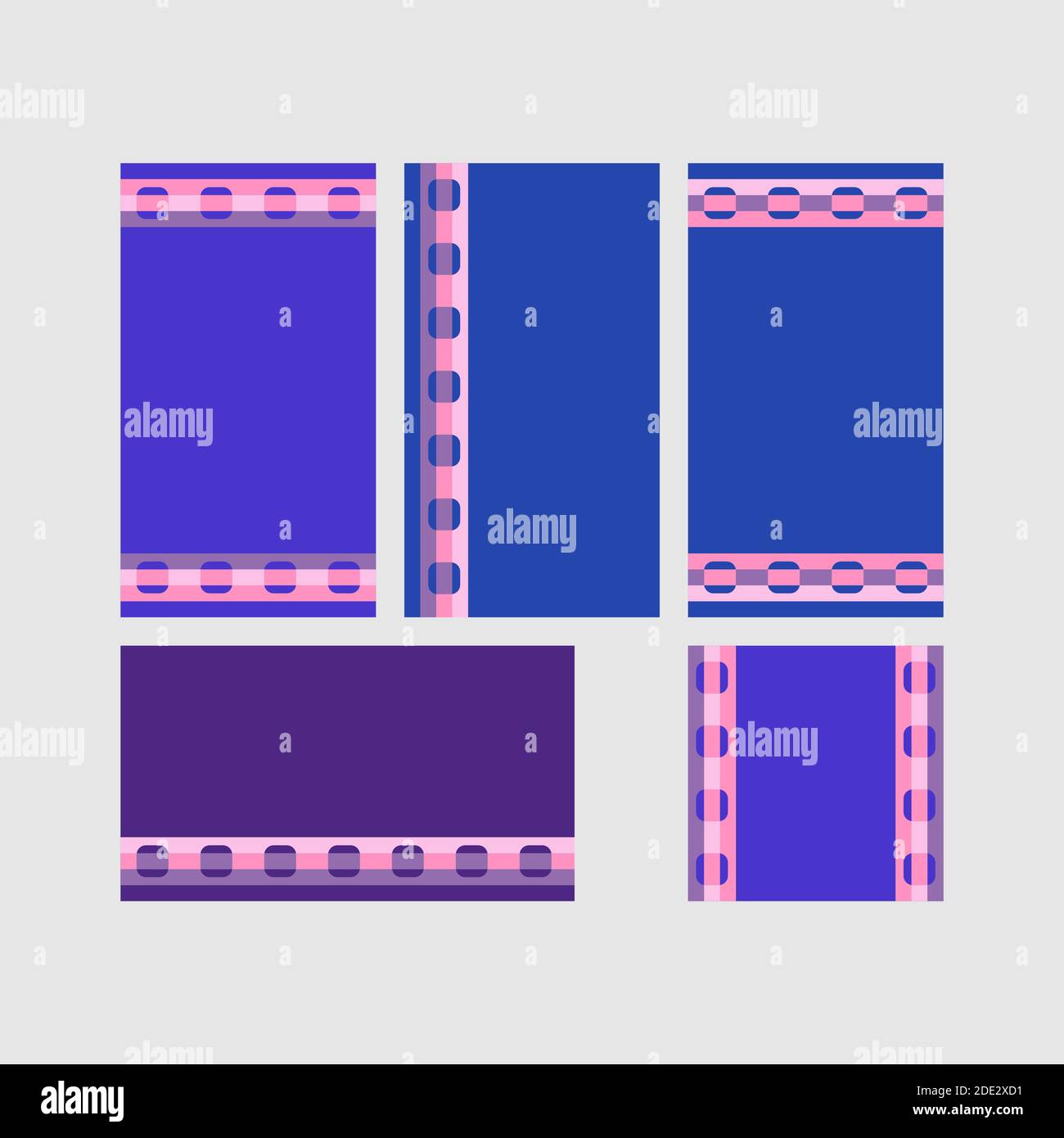 Modern decorative vector frames. Editable design templates for web ...