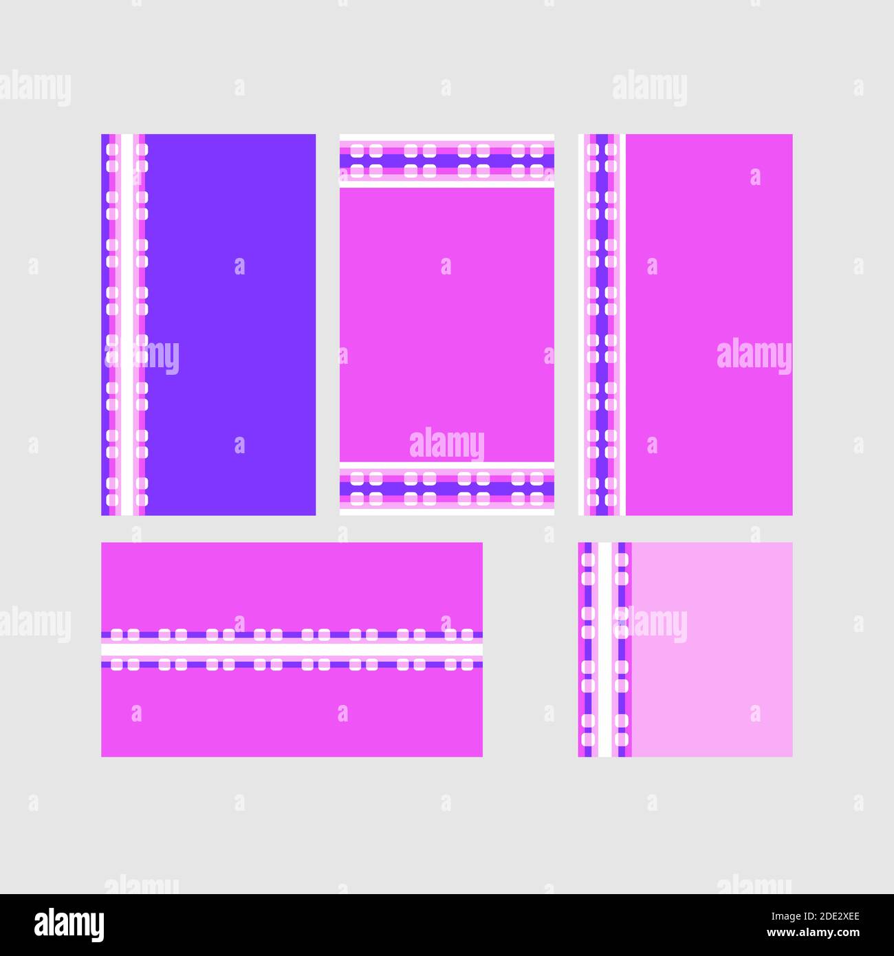 Modern decorative vector frames. Editable design templates for web ...