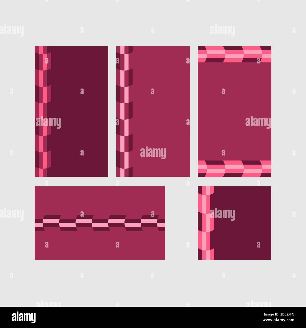 Modern decorative vector frames. Editable design templates for web ...