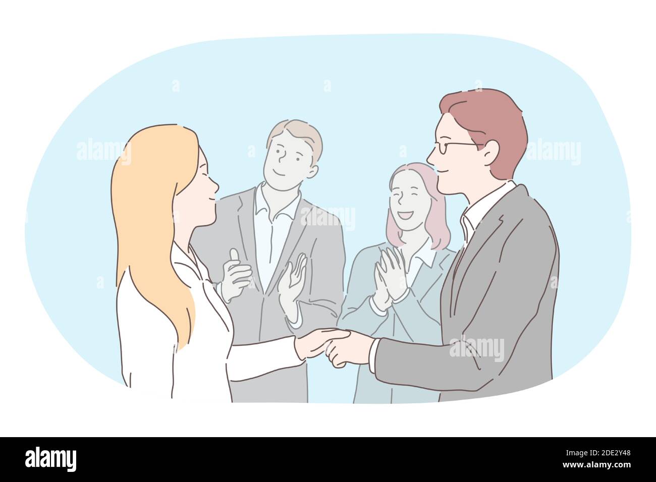 Agreement, deal, business, successful negotiations, teamwork concept ...