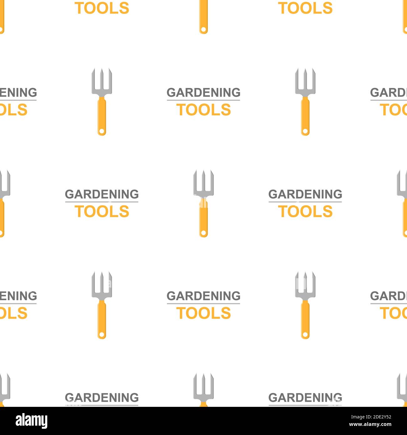 Seamless pattern with cartoon small pitchforks on white background ...