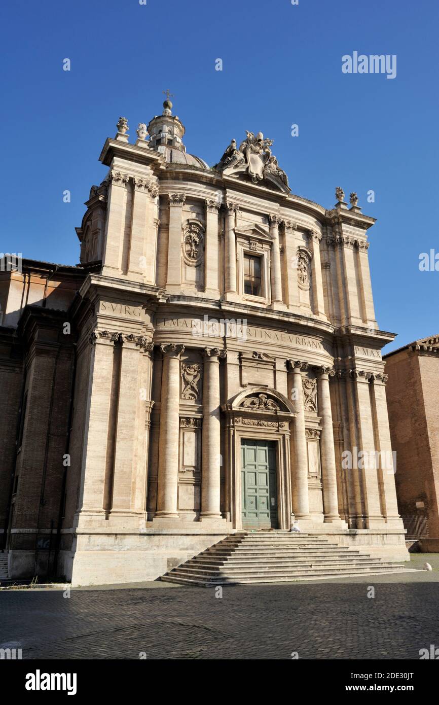 Italy, Rome, church of Santi Luca and Martina Stock Photo - Alamy
