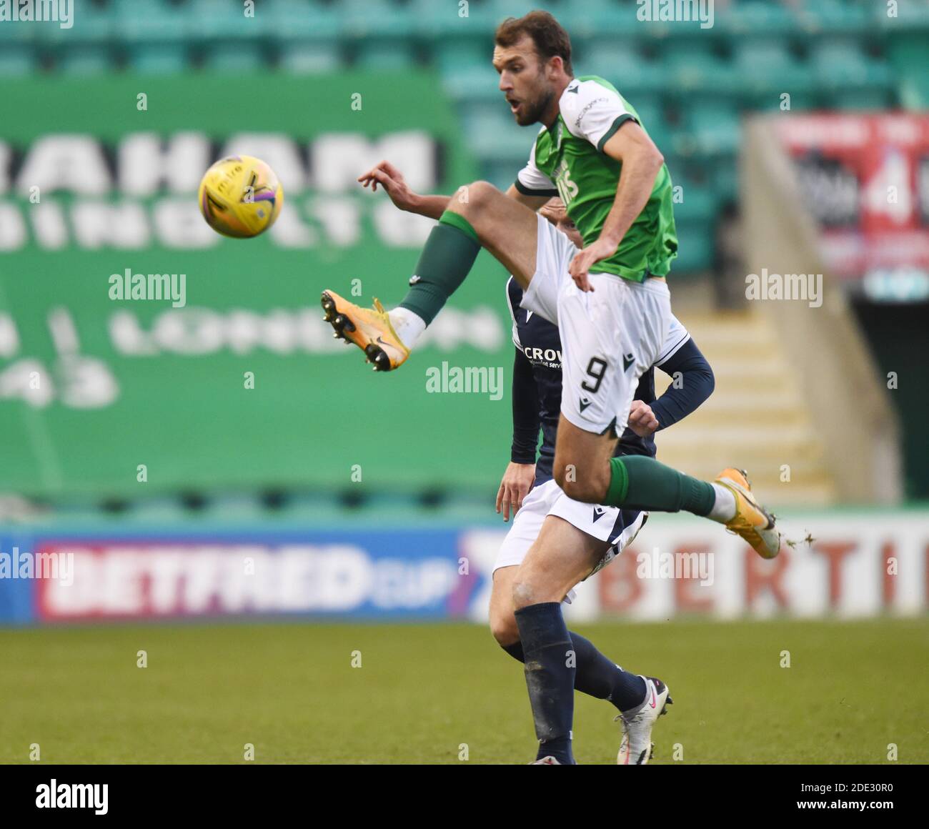 Betfred cup match easter road stadium edinburgh hibs christian doidge ...
