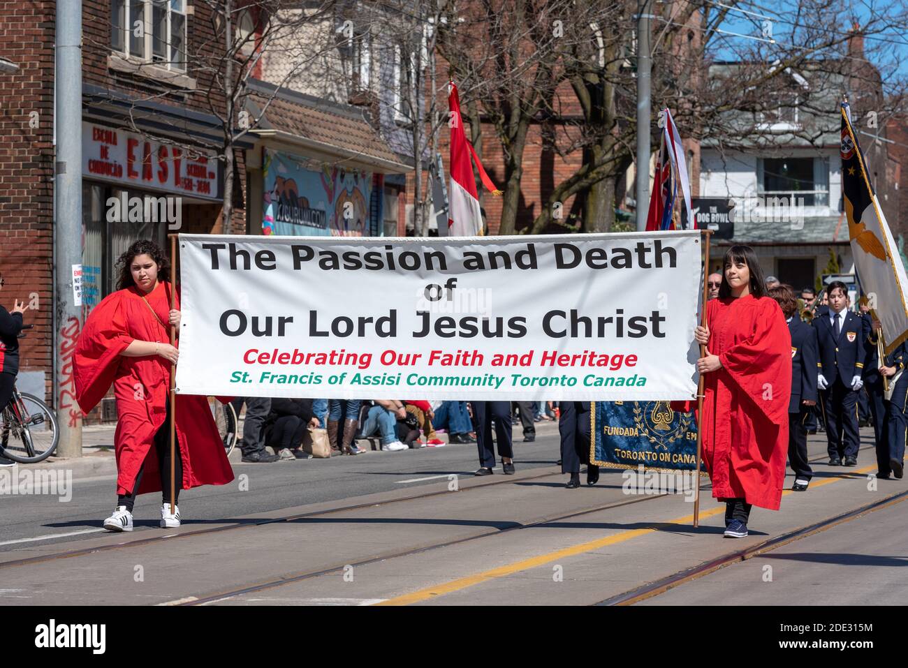 Good Friday Procession in Little Italy, Toronto, Canada-January 21 ...